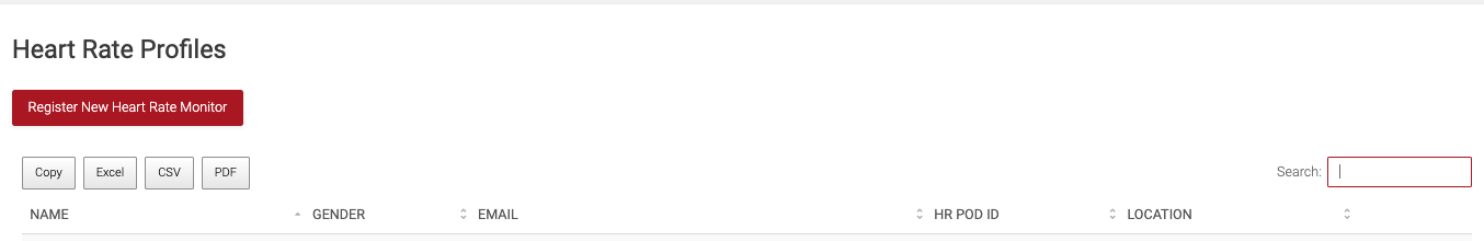 Heart Rate Profiles Page – PerformanceIQ
